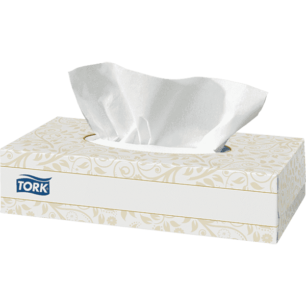 MOUCHOIR EN PAPIER 2 PLIS TORK - boîte de 100