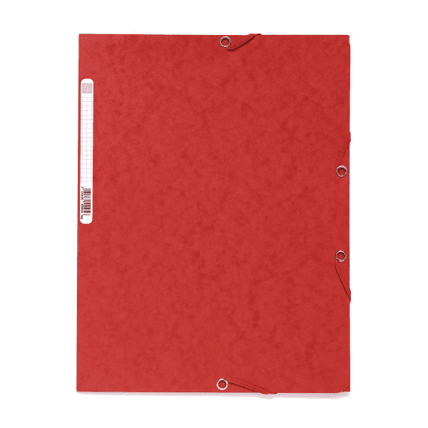 FARDE 3 RABATS CARTON A ELASTIQUE ROUGE ROTOPLI