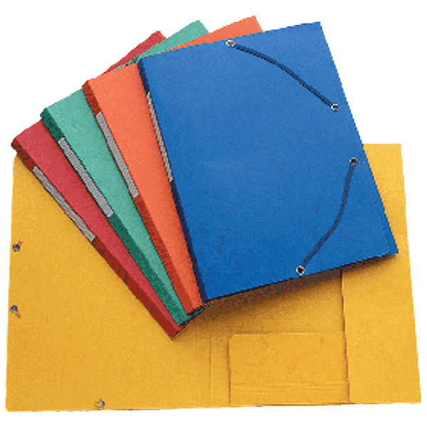 FARDE 3 RABATS CARTON A ELASTIQUE Rouge ROTOPLI