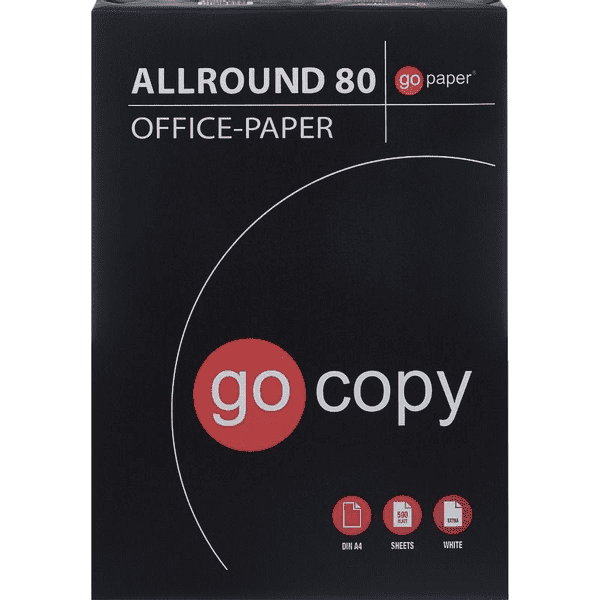 PAPIER GO COPY ALLROUND A4 80Gr BLANC - ramette de 500